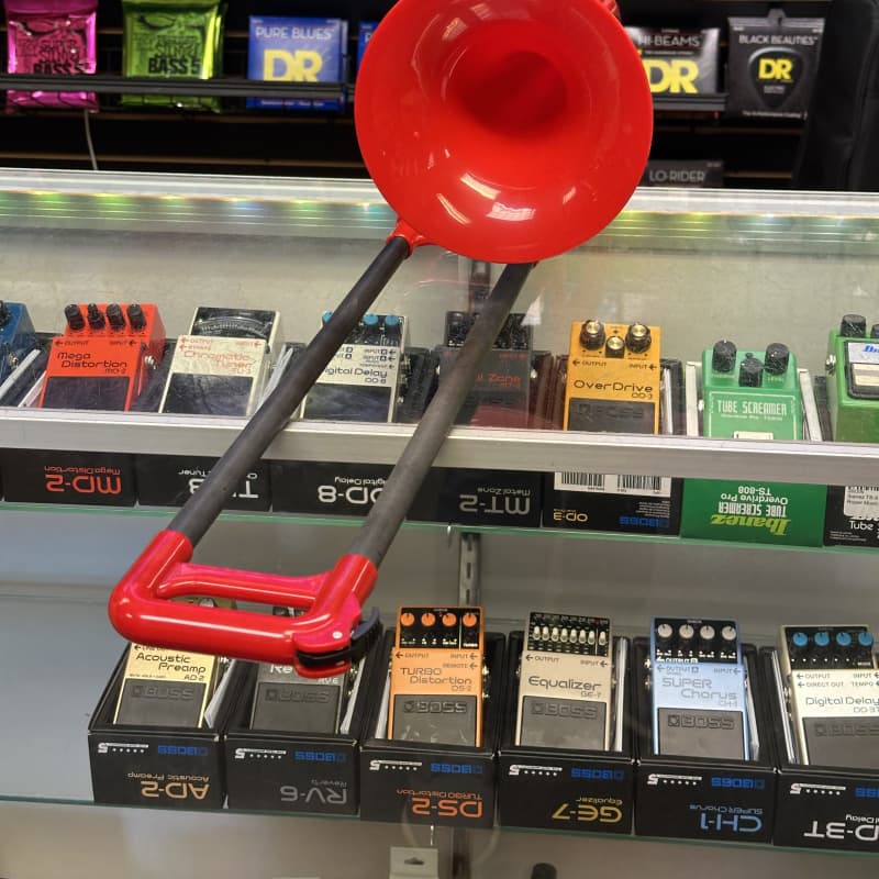 2010s pBone PBONE2R Mini Student Model Plastic Trombone Red - pBone