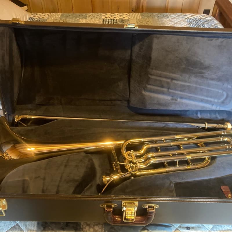 2016-2020 Bach 50G Bass Trombone lacquered gold brass - Bass Trombone